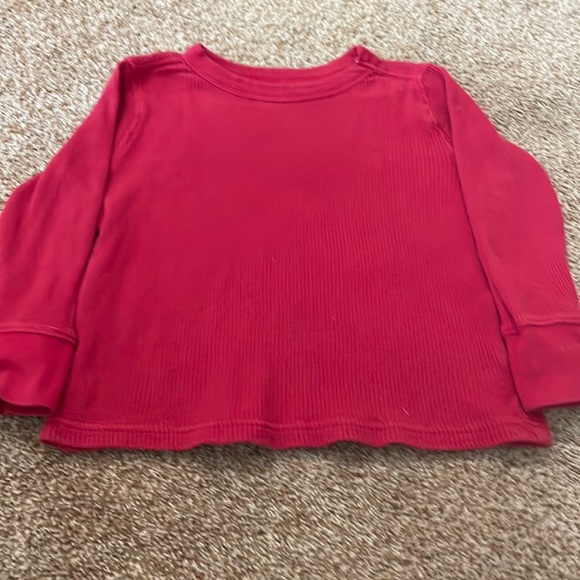 Old Navy | Shirts & Tops | Old Navy Red Long Sleeve Thermal Shirt 3t ...